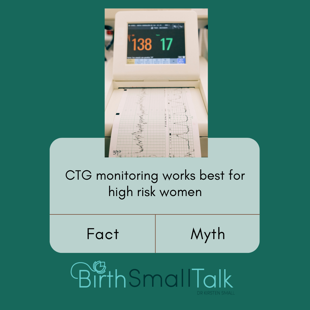 Does CTG monitoring work for women with risk factors? – Birth Small Talk
